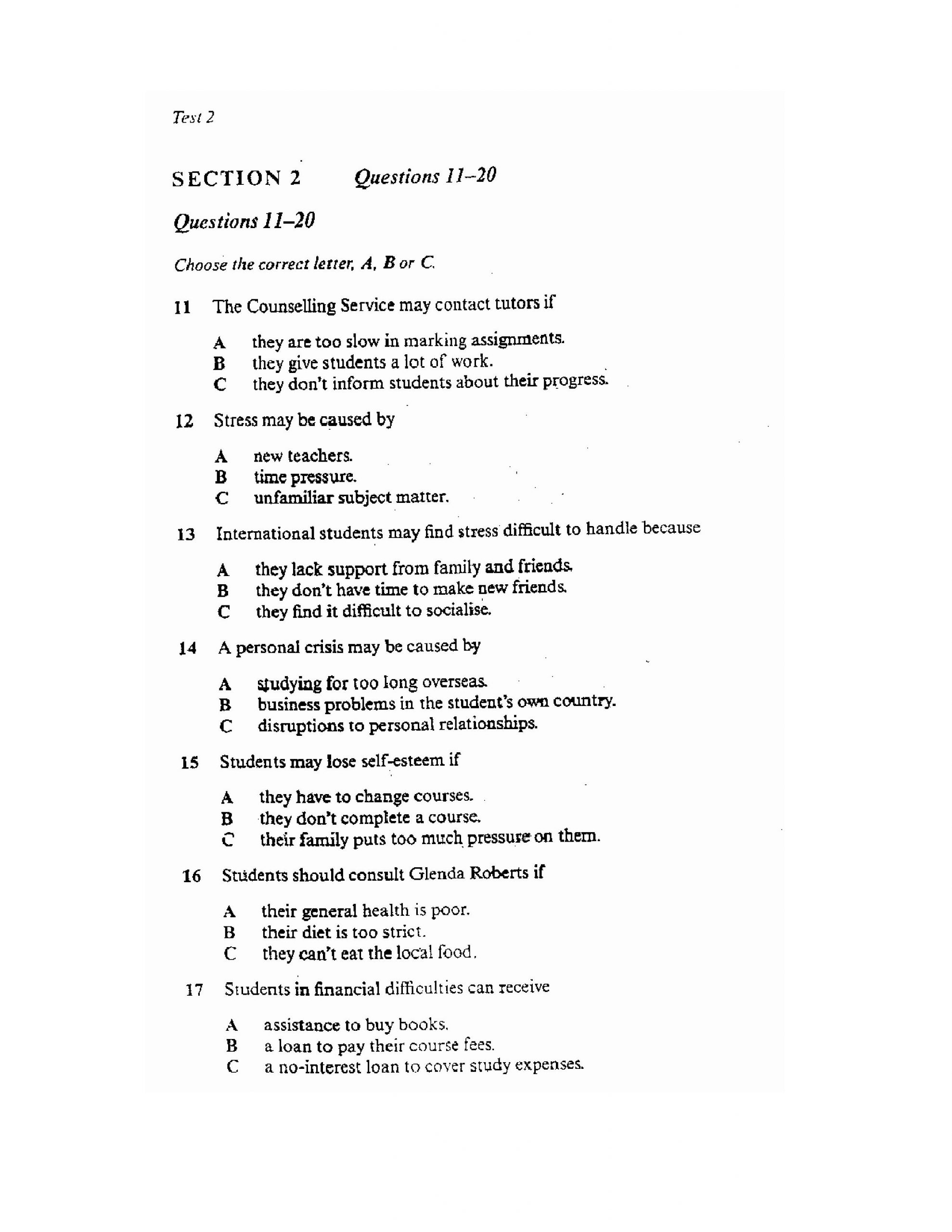 Post-Test IELTS Pro - Scholars Official